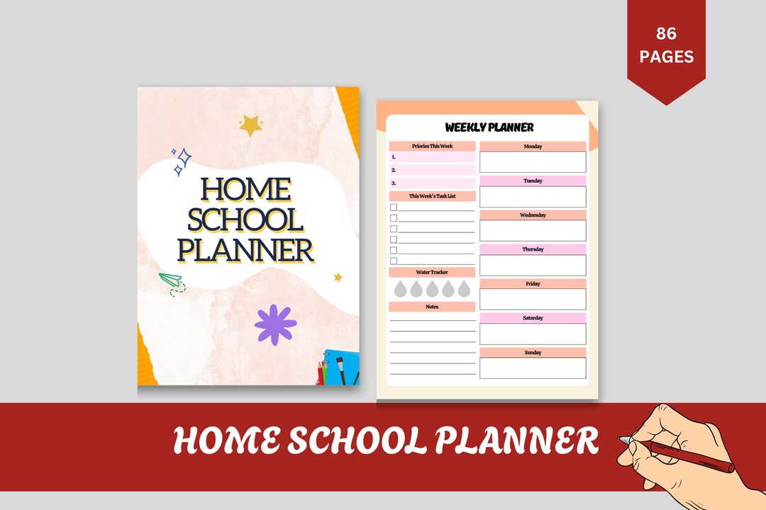 Homeschool Planner Printable: Weekly Lesson Tracker & Curriculum ...