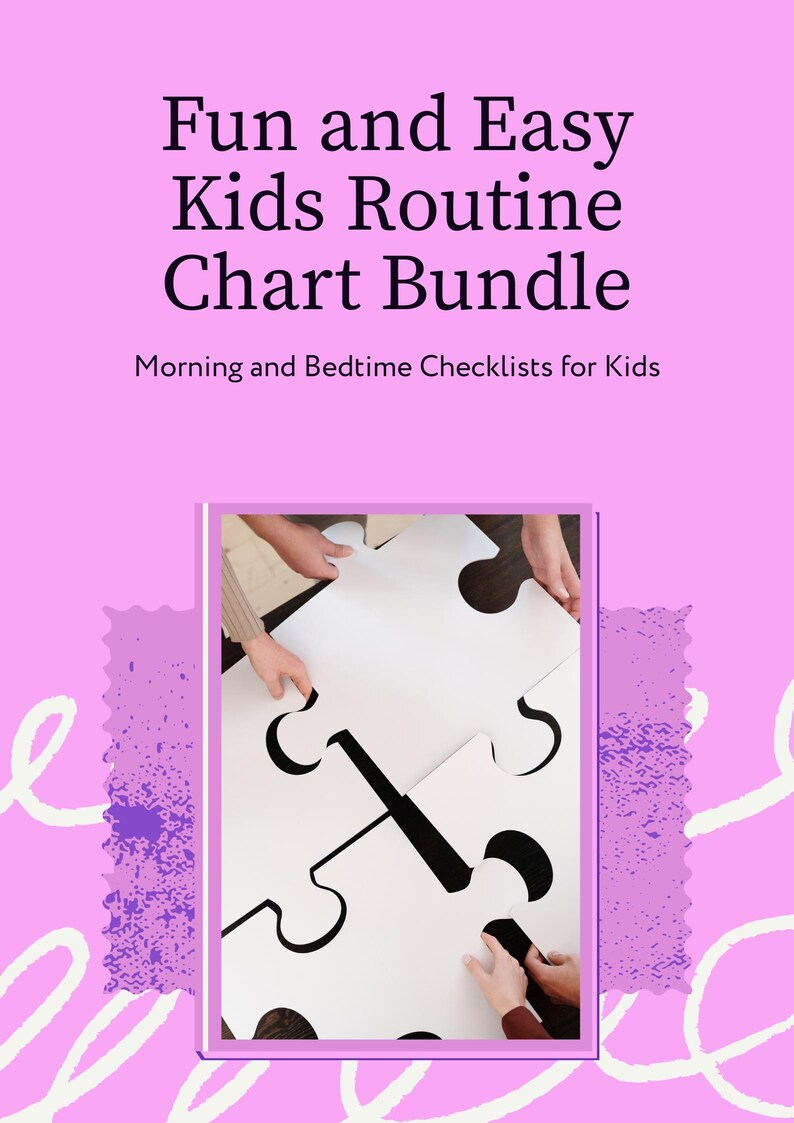 Printable Kids Routine Chart | Morning and Bedtime Checklist for Kids ...
