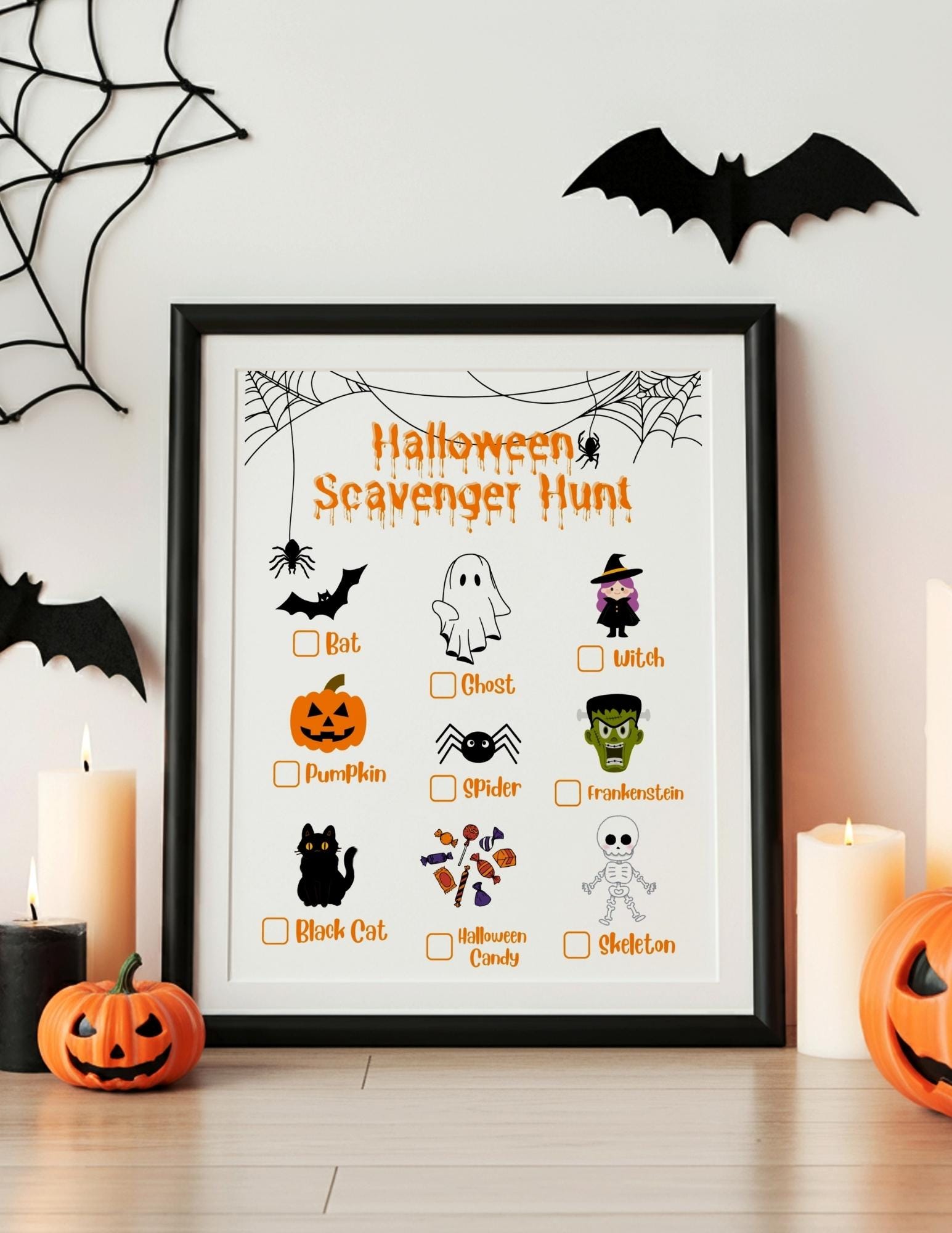 Halloween Scavenger Hunt; Halloween Party; Printable; Digital Download ...