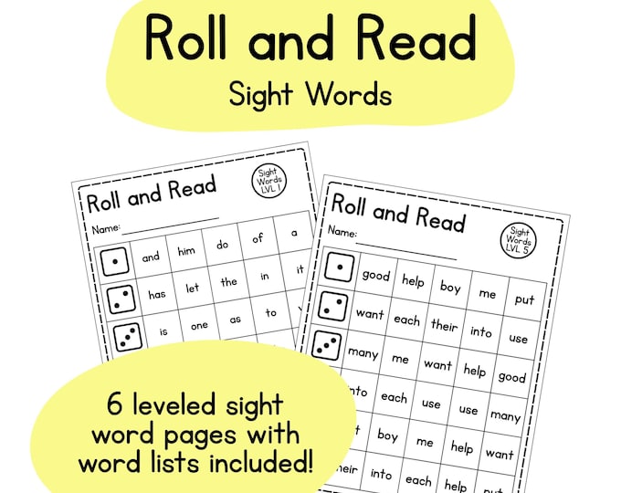 Roll the Dice and Read: Fun Tricky Word Games - Phase 2 to 5 - Etsy Canada