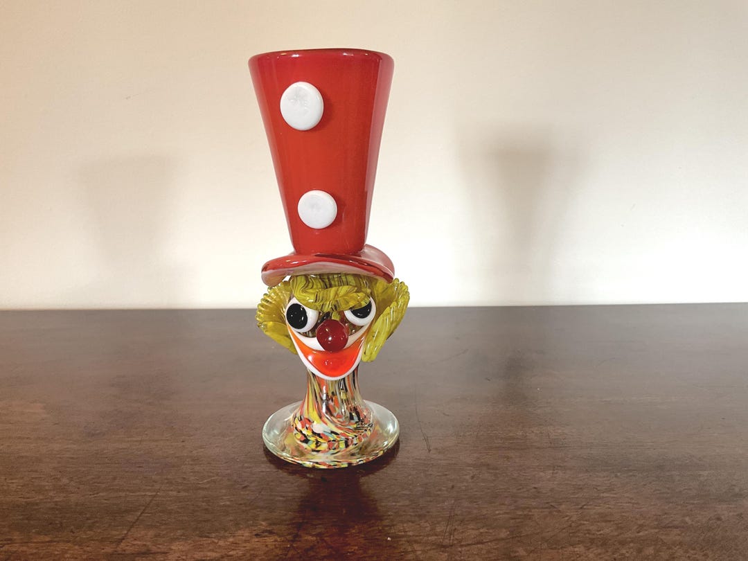 1960s Murano Glass Clown Vase Figurine. - Etsy