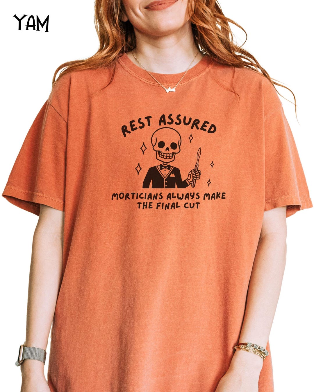 Mortician Skeleton Graphic Tee, Final Cut Comfort Colors Funeral ...