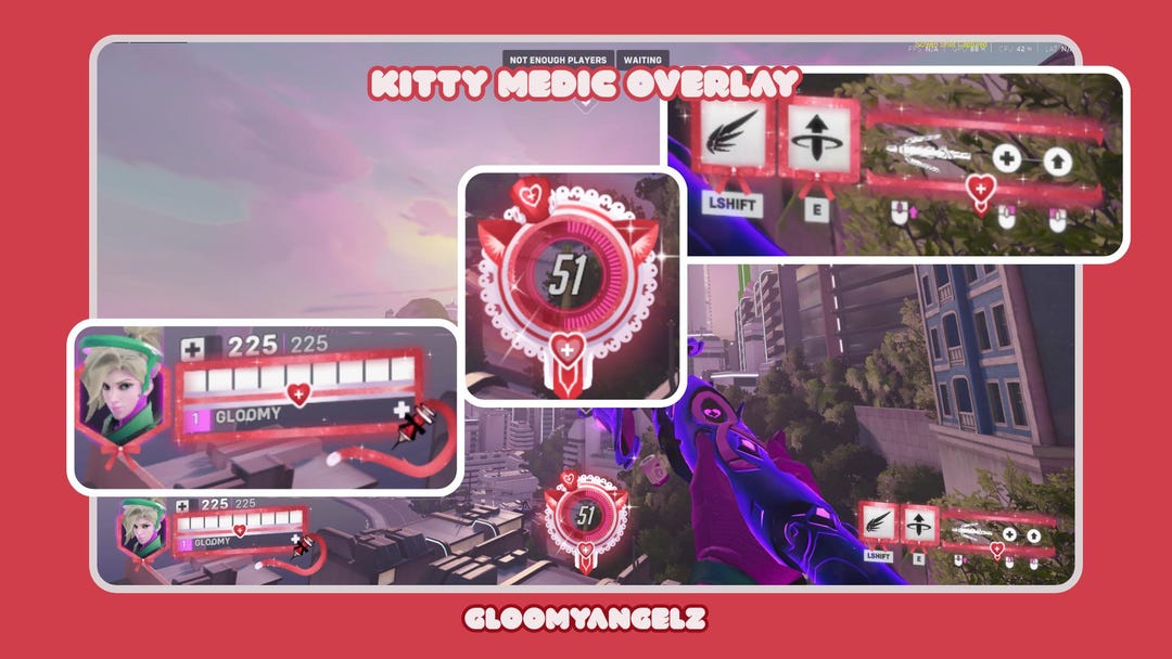 Kitty Medic Mercy Overlay | Compatible With OBS and Hudsight | Mercy ...