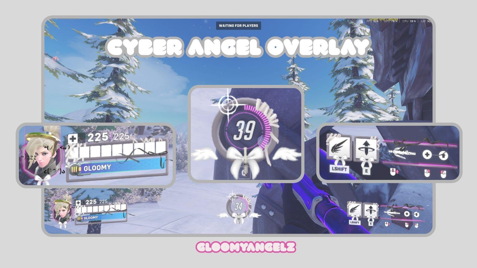 Cyber Angel Mercy Overlay | Compatible With Hudsight and Obs ...