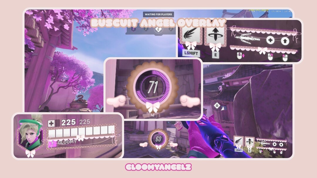 Biscuit Angel Mercy Overwatch Overlay | OBS, Hudsight Compatible - Etsy