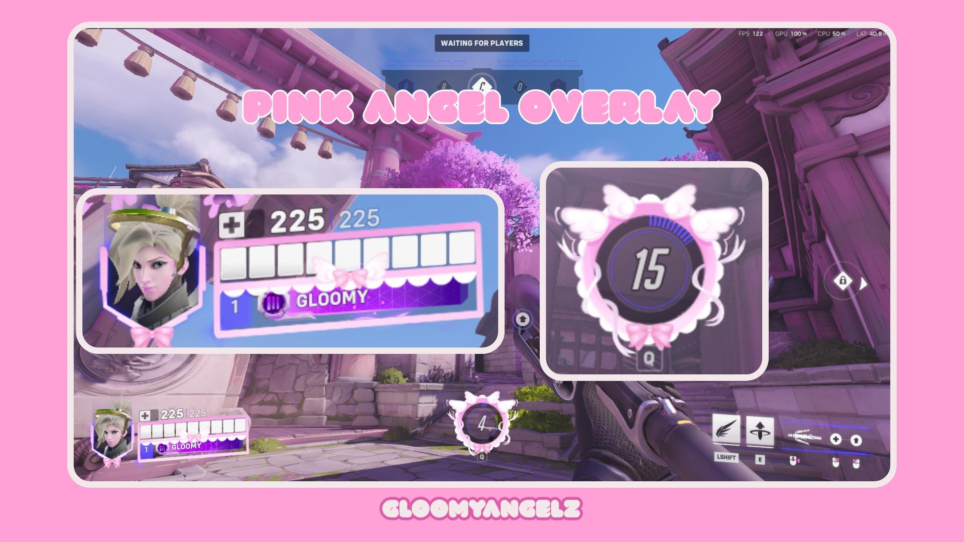 Pink Mercy Overwatch 2 Overlay | Hudsight & OBS Compatible - Etsy