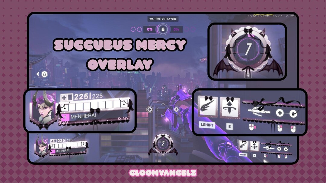 Succubus Mercy Overlay | Compatible With Hudsight and OBS | Overwatch 2 ...