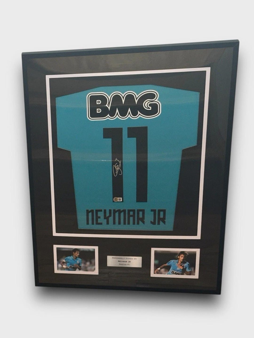Neymar Jr Signed and Framed Santos Fc Shirt Jersey BECKETT COA - Etsy