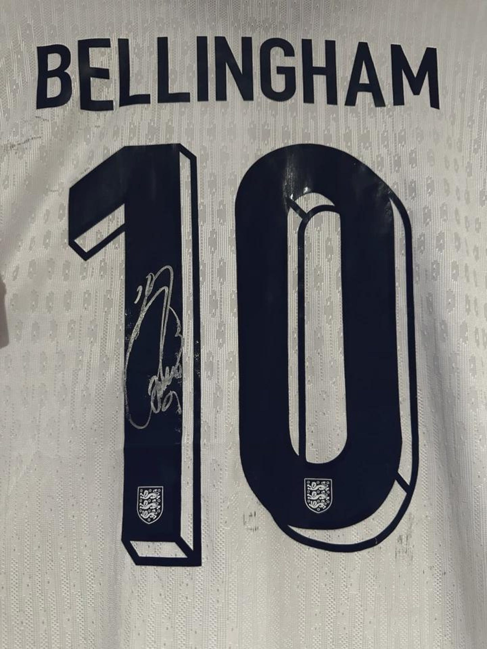 Jude Bellingham Signed England Shirt Jersey VIDEO PROOF & COA - Etsy