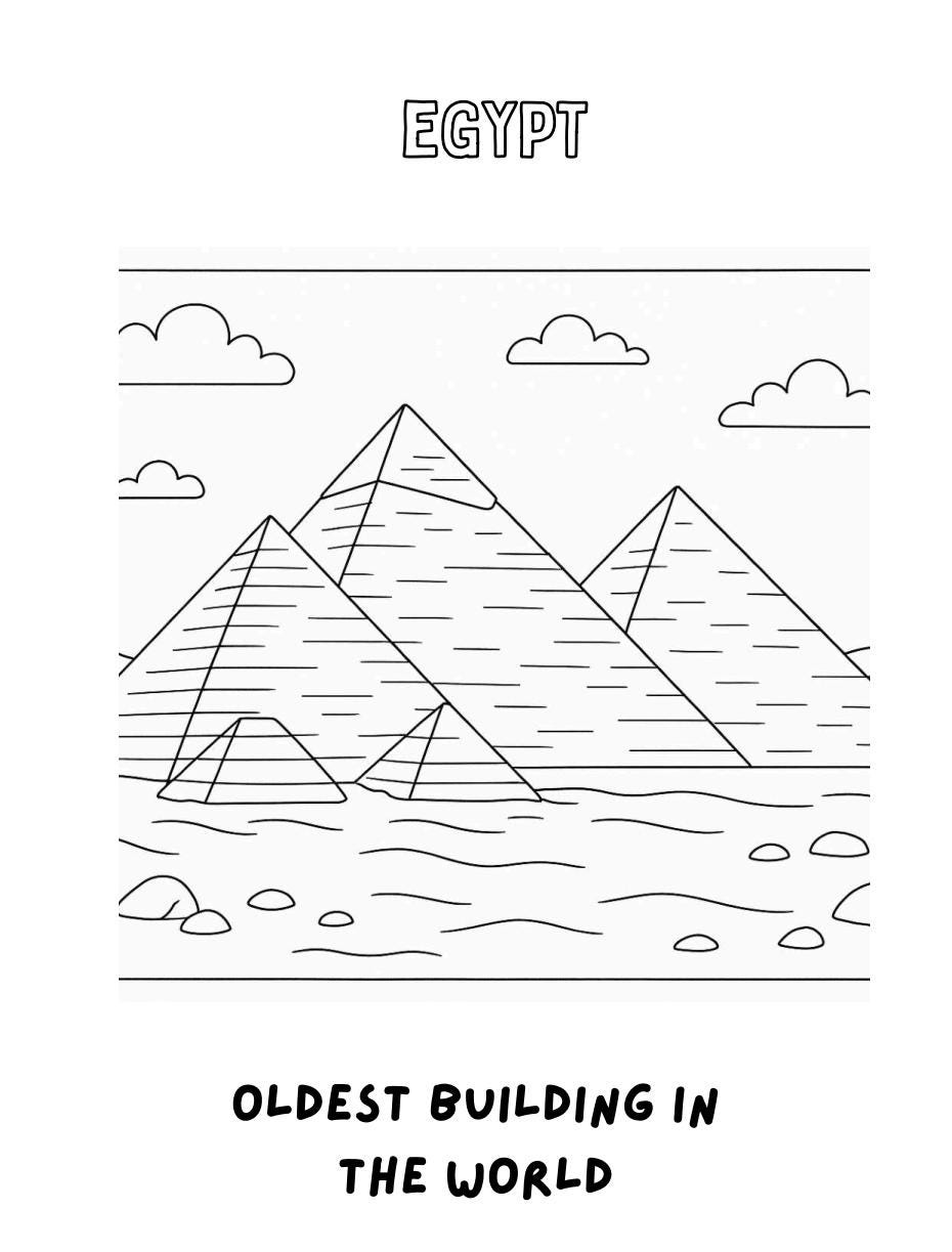 Wonders of the World Coloring Book for Kids – Countries, Landmarks ...