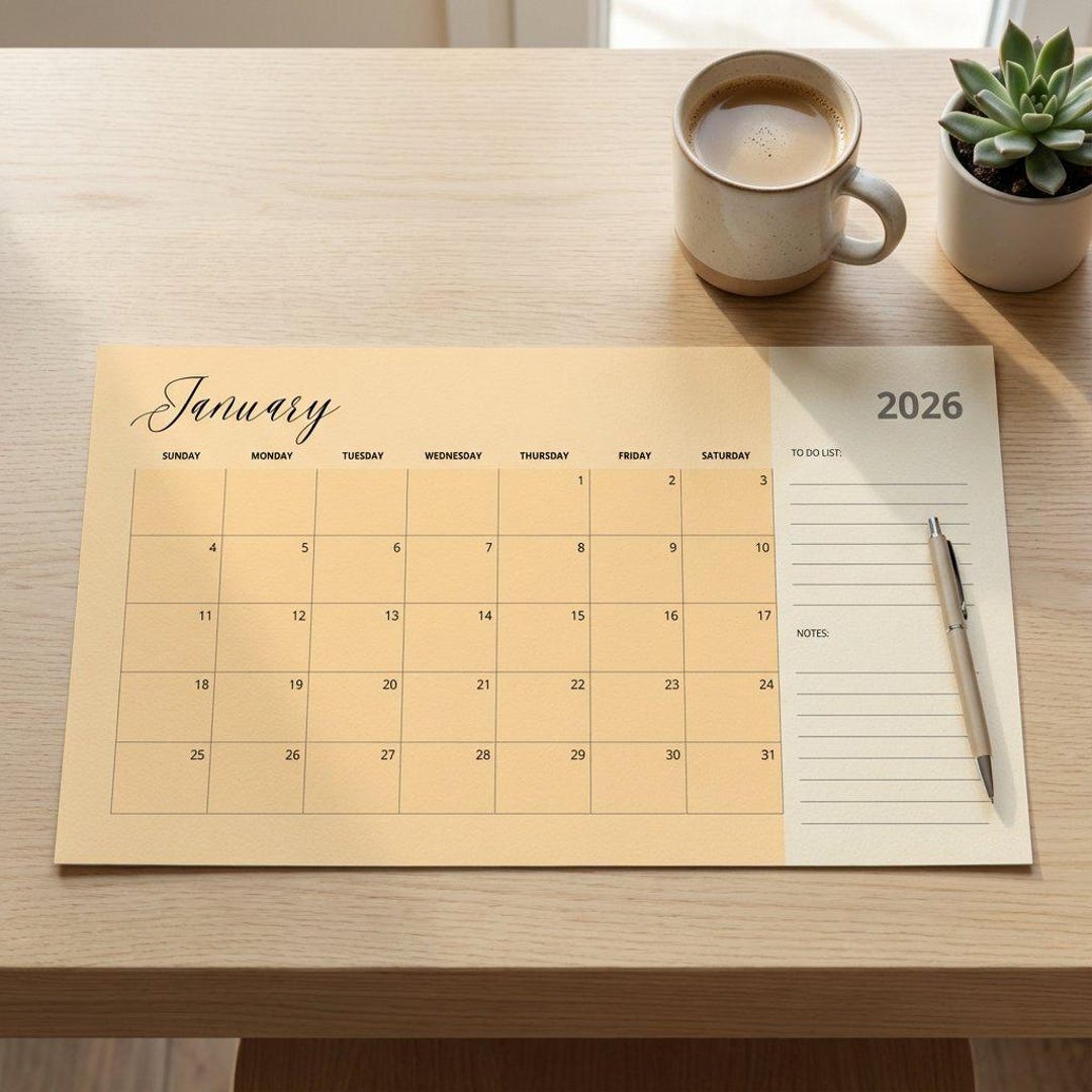 Schlichter 2026 Monatsplaner | Remarkable Paper Pro Kalender ...