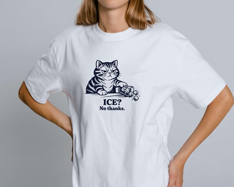 ICE No Thanks SVG Png,anti Ice Grumpy Cat Quote,sarcastic Cat Meme Svg ...