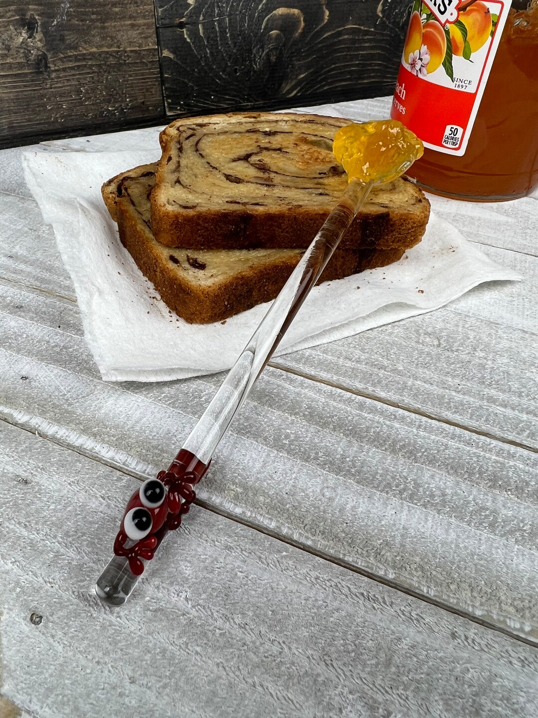 Glass Spoons Bright Colorful Frog Choose Your Frog Color Glass Teaspoon ...