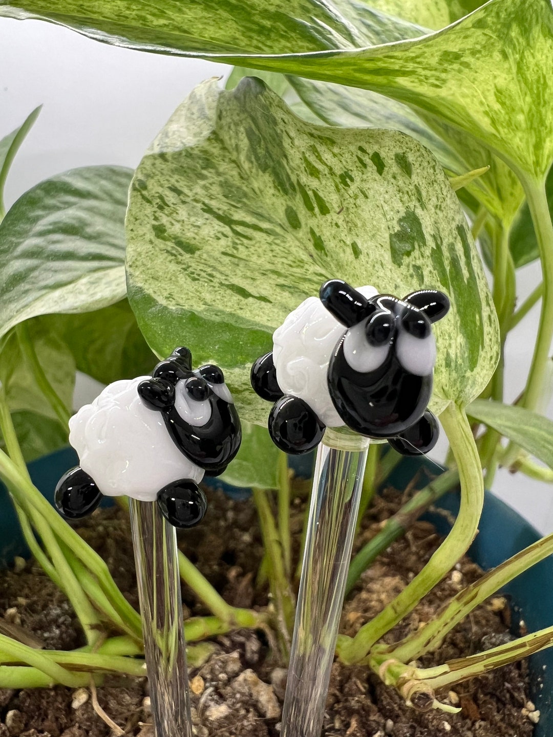 Sheep Plant Stake Houseplant Stick Garden Stakes House Plant Markers ...