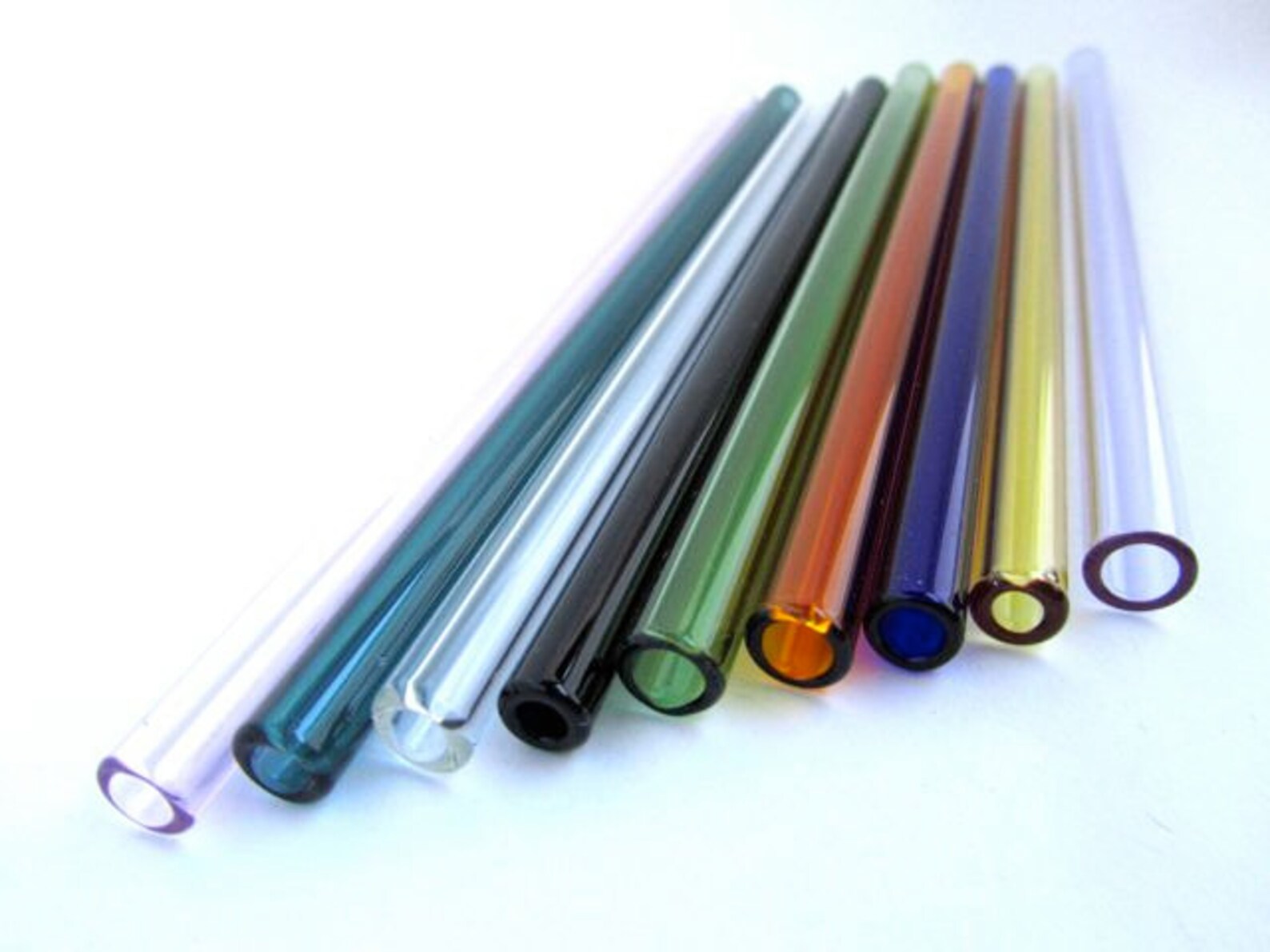 Monogram Colored Glass Straw - Etsy