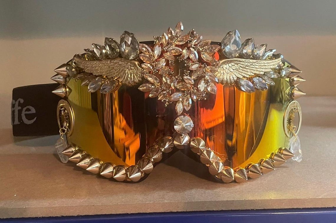 Custom Design - Butterfly Magic Goggles / Custom / Burning Man / Dress ...