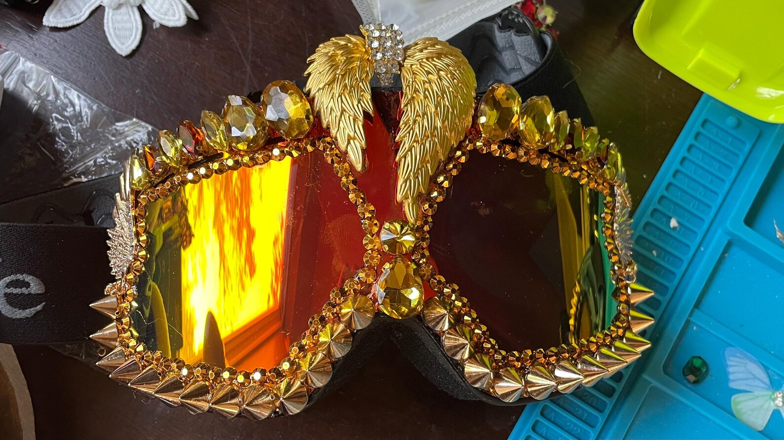 Custom Design - Butterfly Magic Goggles / Custom / Burning Man / Dress ...