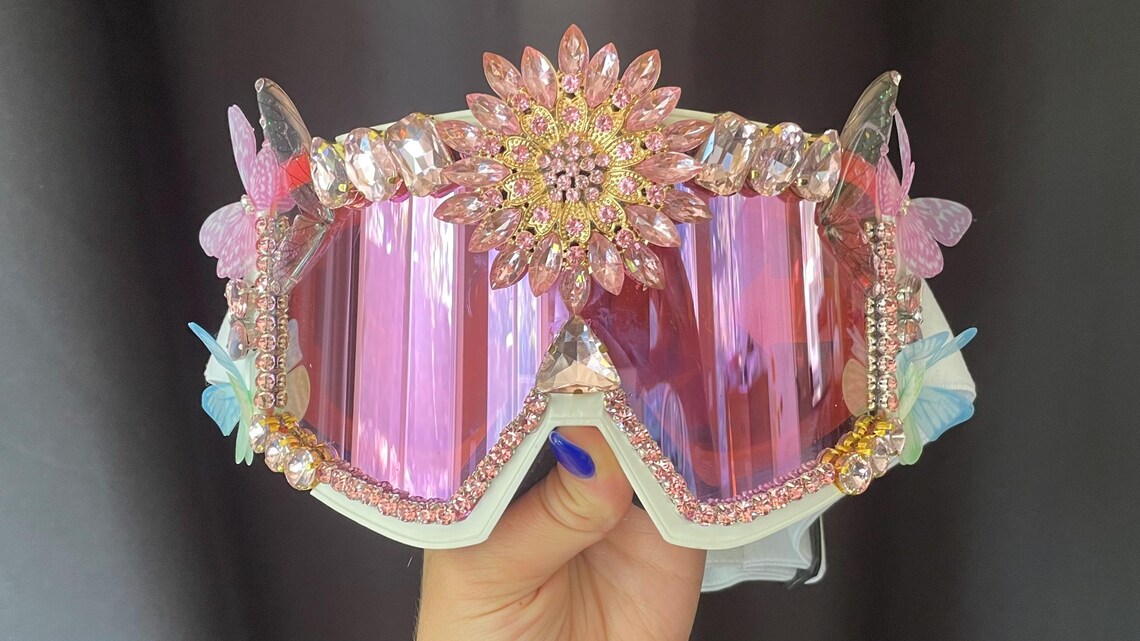 Custom Design - Butterfly Magic Goggles / Custom / Burning Man / Dress ...