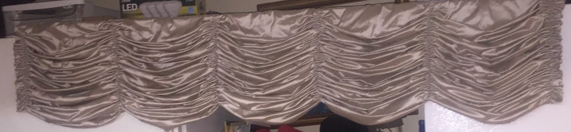 Ruched Austrian Balloon Valance in Silk - Etsy