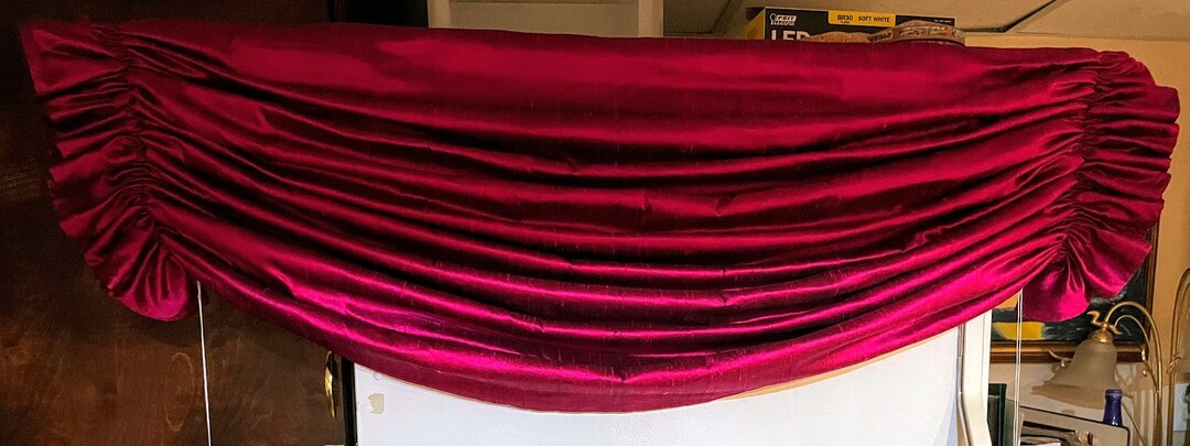 Single Gathered Festoon Valance Board Mounted - Etsy