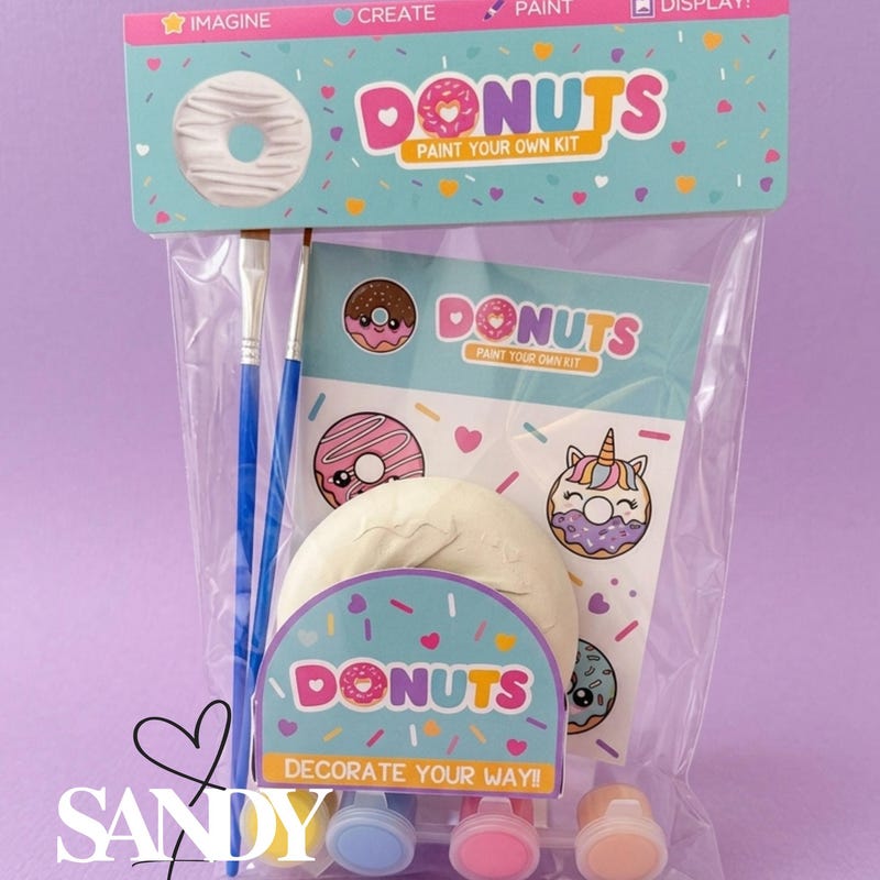 Paint Your Own Donut Kit - Etsy