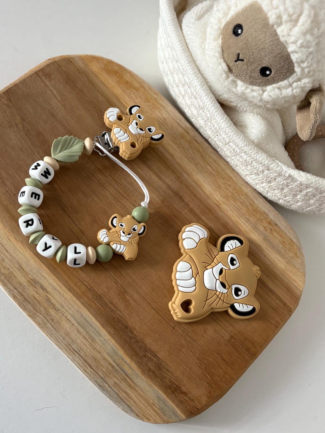Personalized Pacifier Clip - Lion King Simba - Disney - Personalized ...