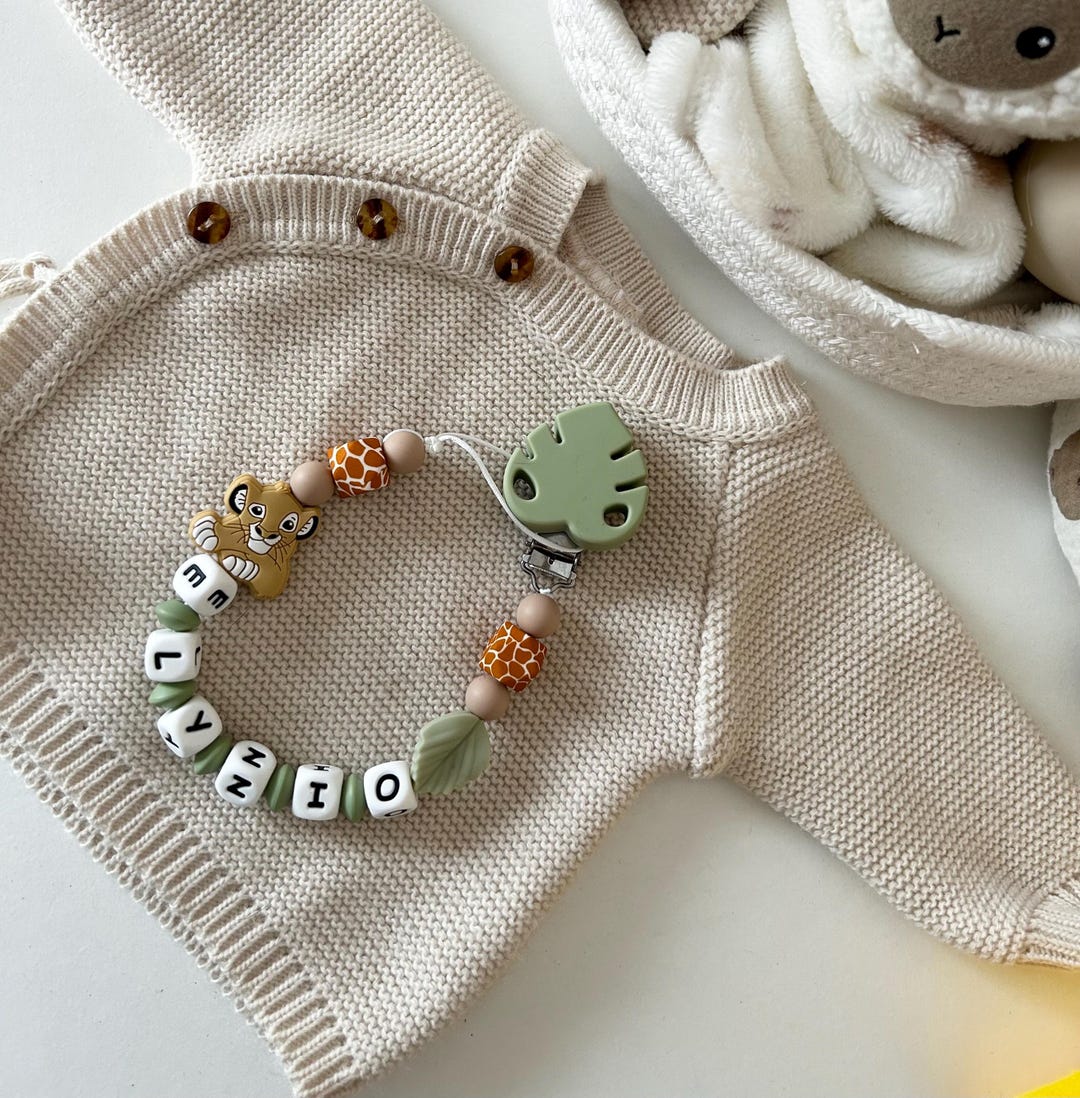 Disney Personalized Lion King Pacifier Clip With Baby Name the Lion ...