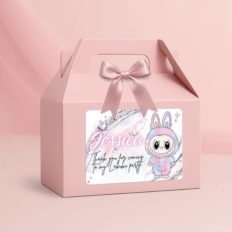 Labubu Party Box Template - Etsy