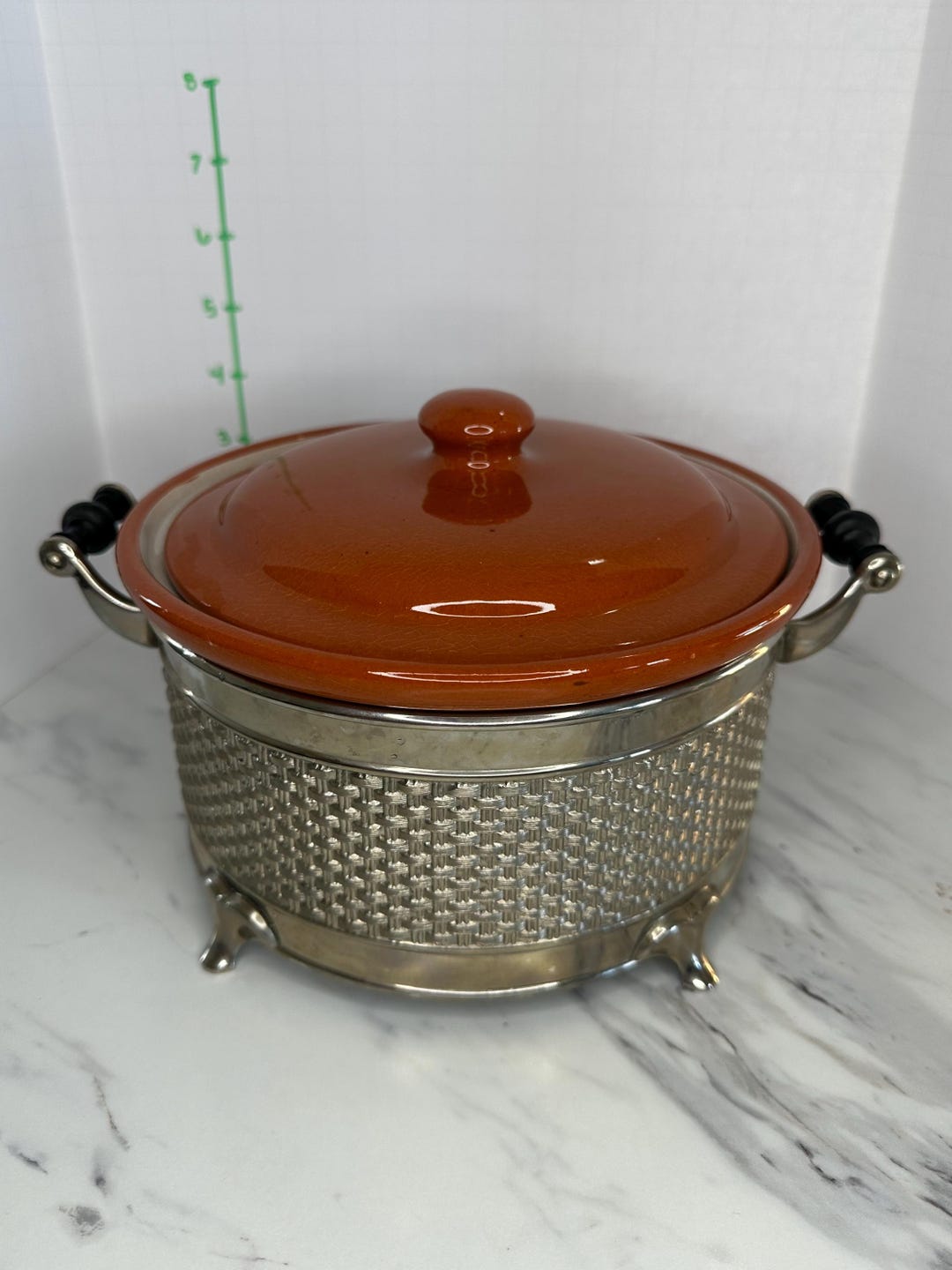 Vintage Guernsey Cooking Ware Stoneware Casserole / Bean Pot With ...