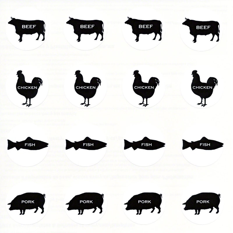 Meal Choice Stickers - Etsy