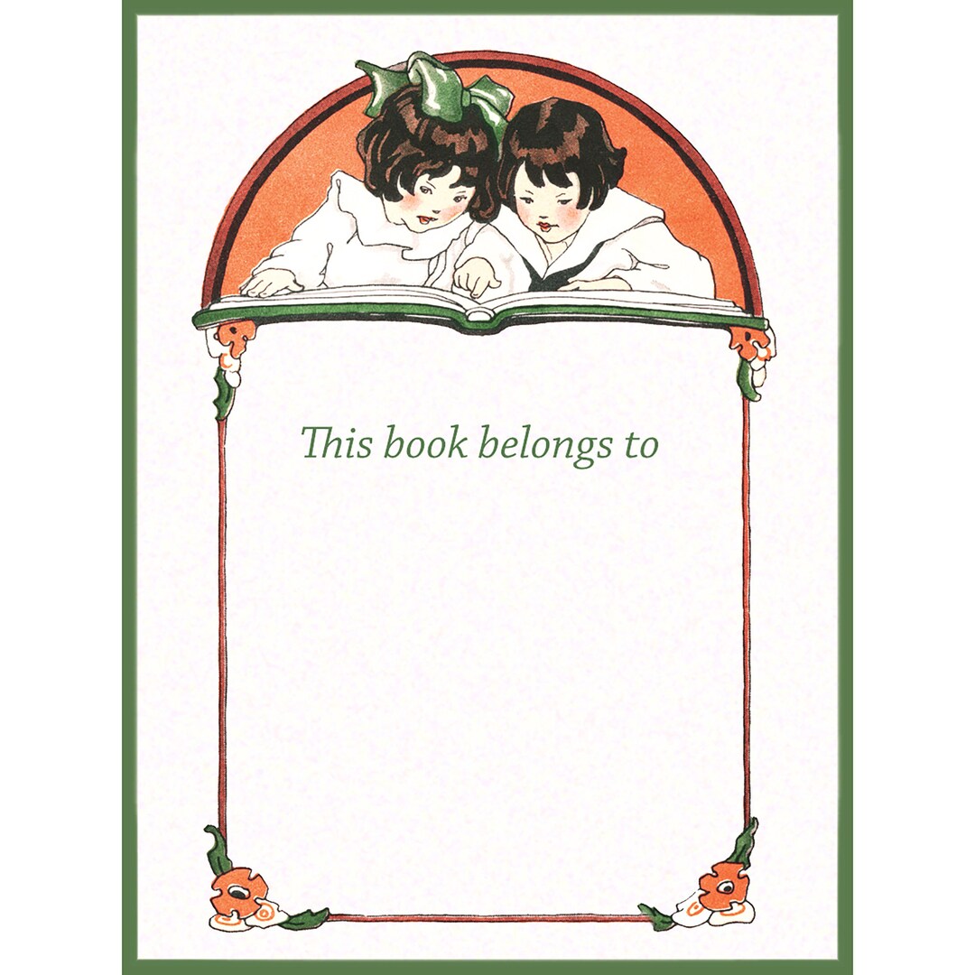 Children's Bookplates - Acid-free or Self-stick - Brother and Sister ...