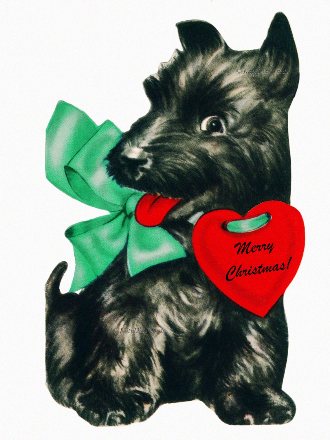 Scotty Dog Card Scottish Terrier Greeting Card Options - Etsy