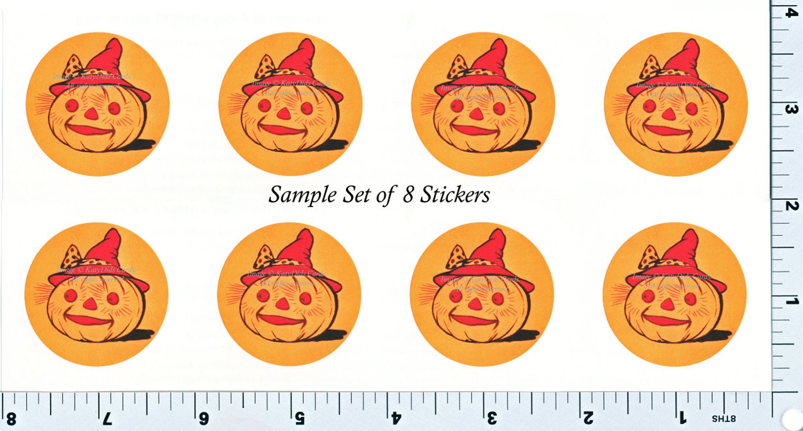 Halloween Stickers Envelope Seals Jack O'lanterns - Etsy