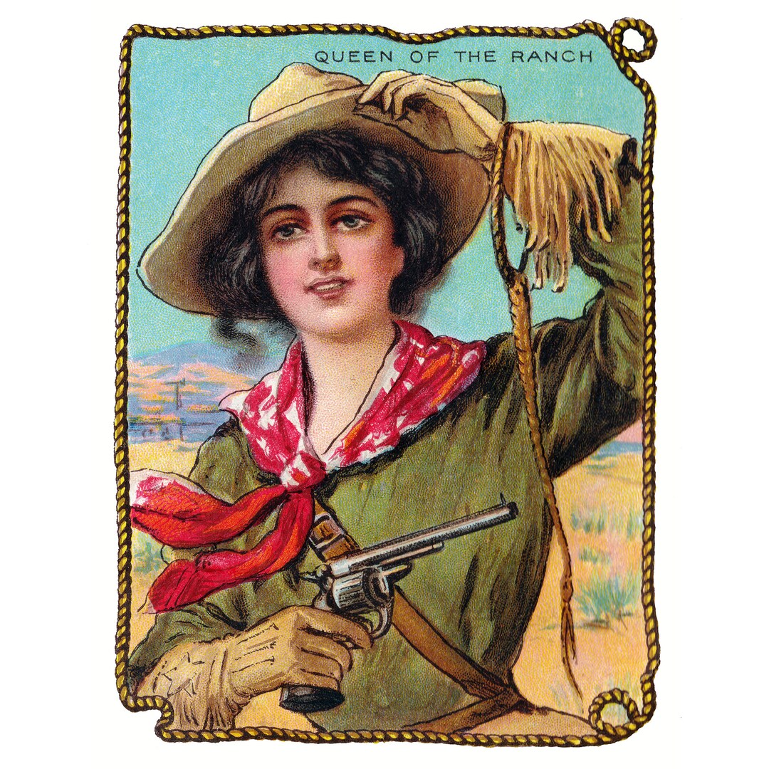 Cowgirl Card - Queen of the Ranch - Western Artwork - Etsy