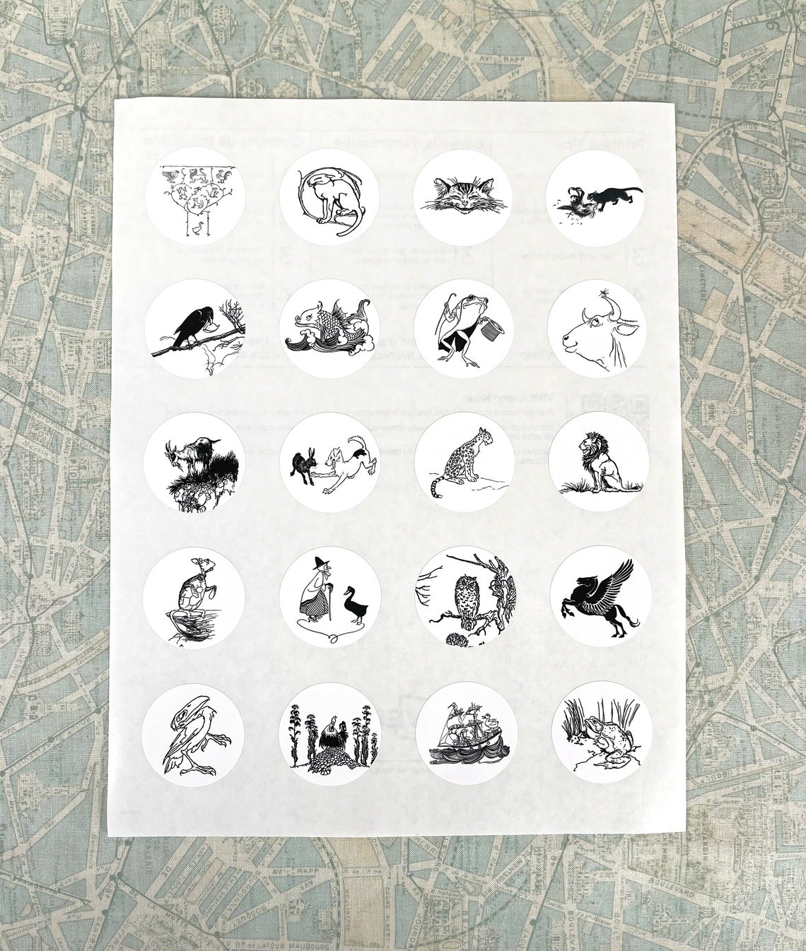 Rackham Animal Stickers Dogs Cats Lions Pegasus Owl Dolphin | Etsy