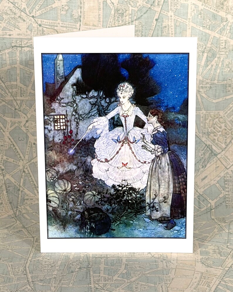 Fairy Tale Card Fairy Godmother Picks a Pumpkin for - Etsy