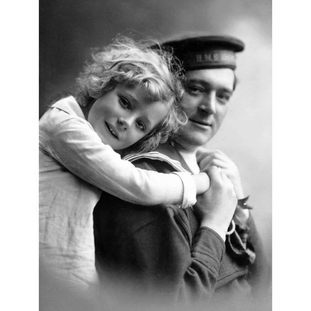 Father's Day Card - Girl With Sailor Dad - Dad's Birthday - Gift for ...