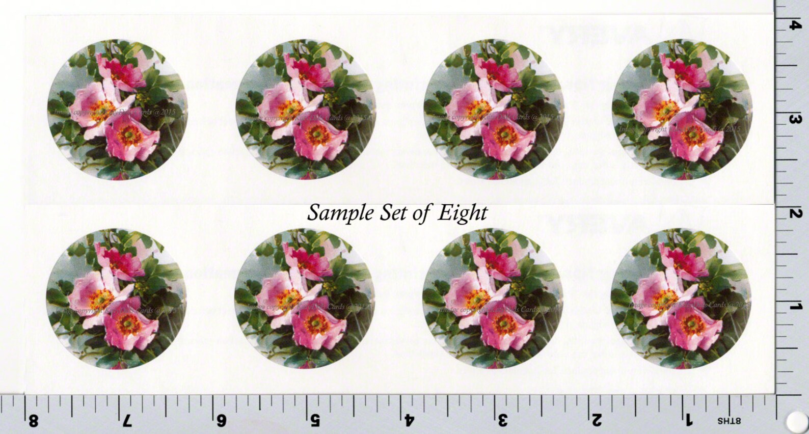 Flower Stickers 1 Envelope Seals Vintage Style Catherine - Etsy