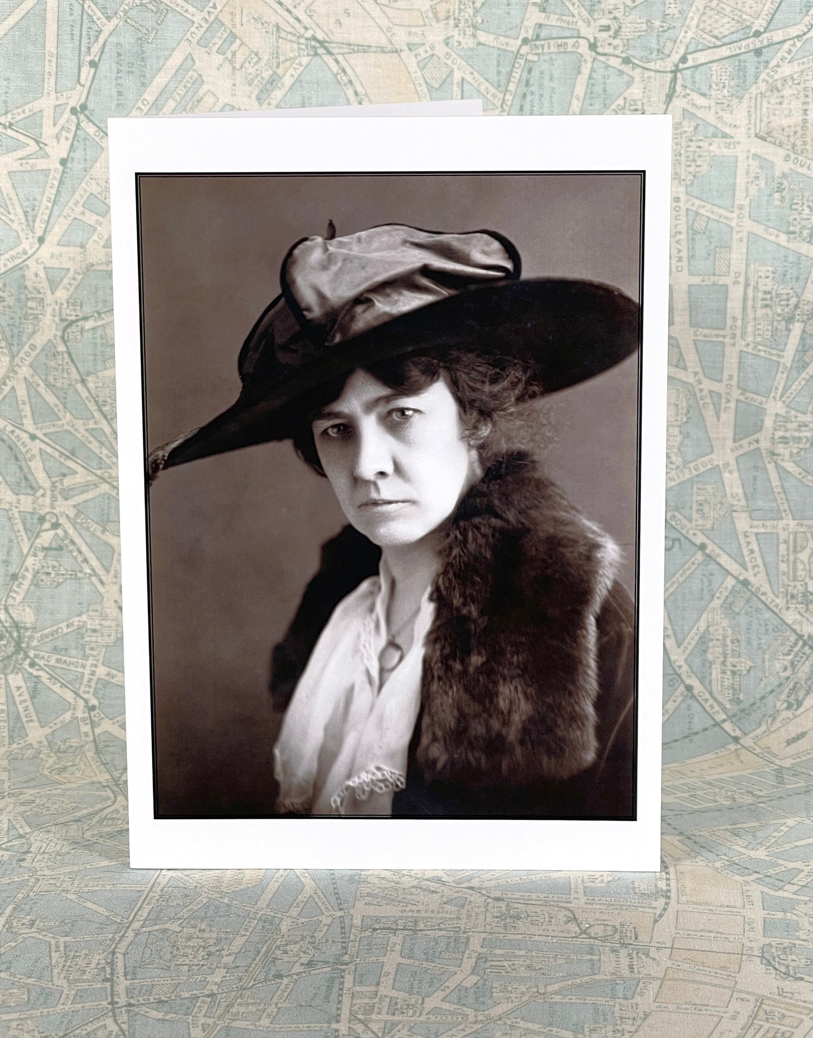 Grumpy Woman Card Angry Victorian Lady in a Big Hat - Etsy