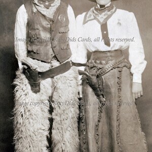 Cowboy Greeting Card Cowgirl Wild West Performers Cowboy | Etsy