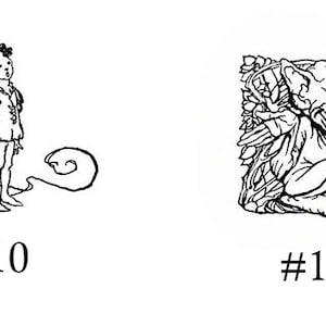 Rackham Creatures Stickers - Elf Gnome Fae Fairy Dryad Brownies Magic ...