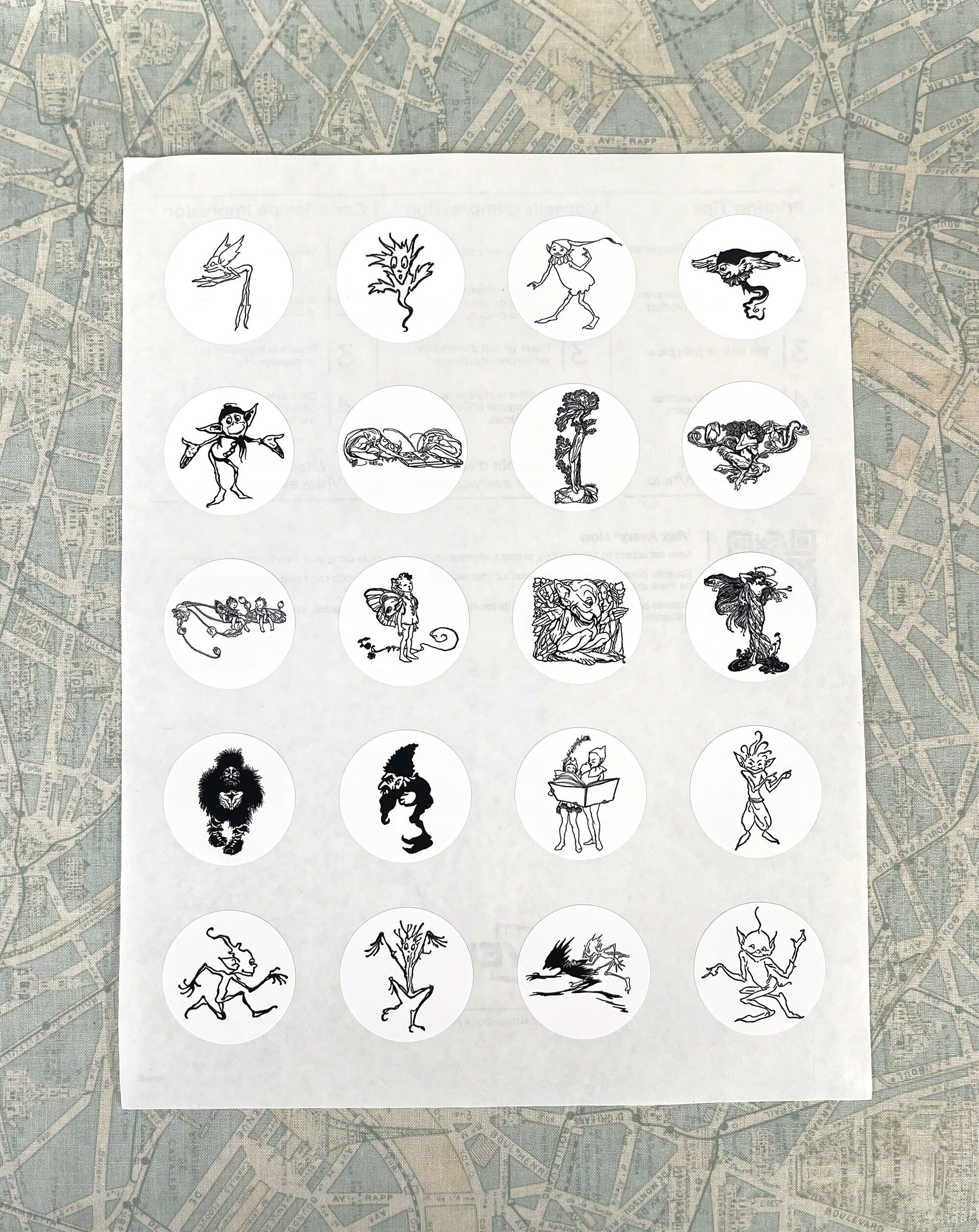 Rackham Creatures Stickers Elf Gnome Fae Fairy Dryad | Etsy