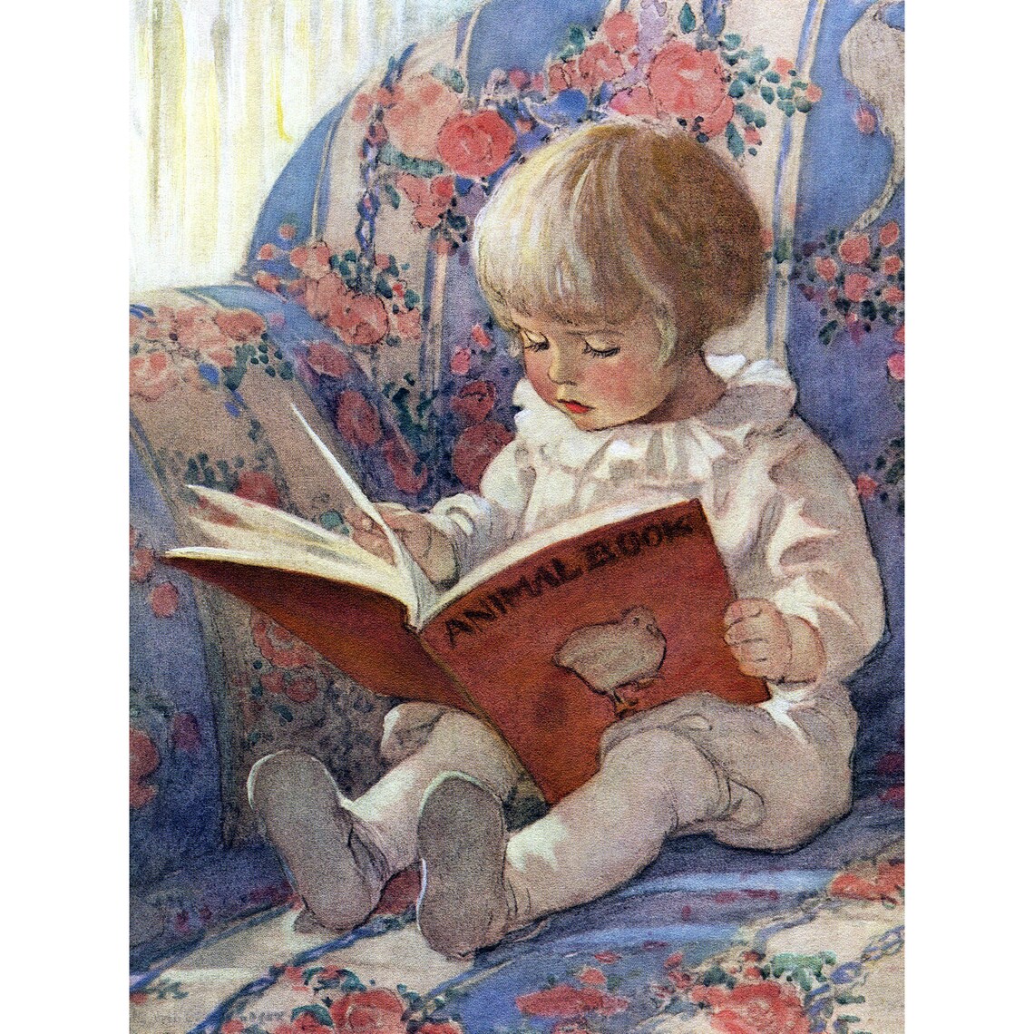 Toddler Reads Notecard Baby Reader Greeting Card Jessie - Etsy