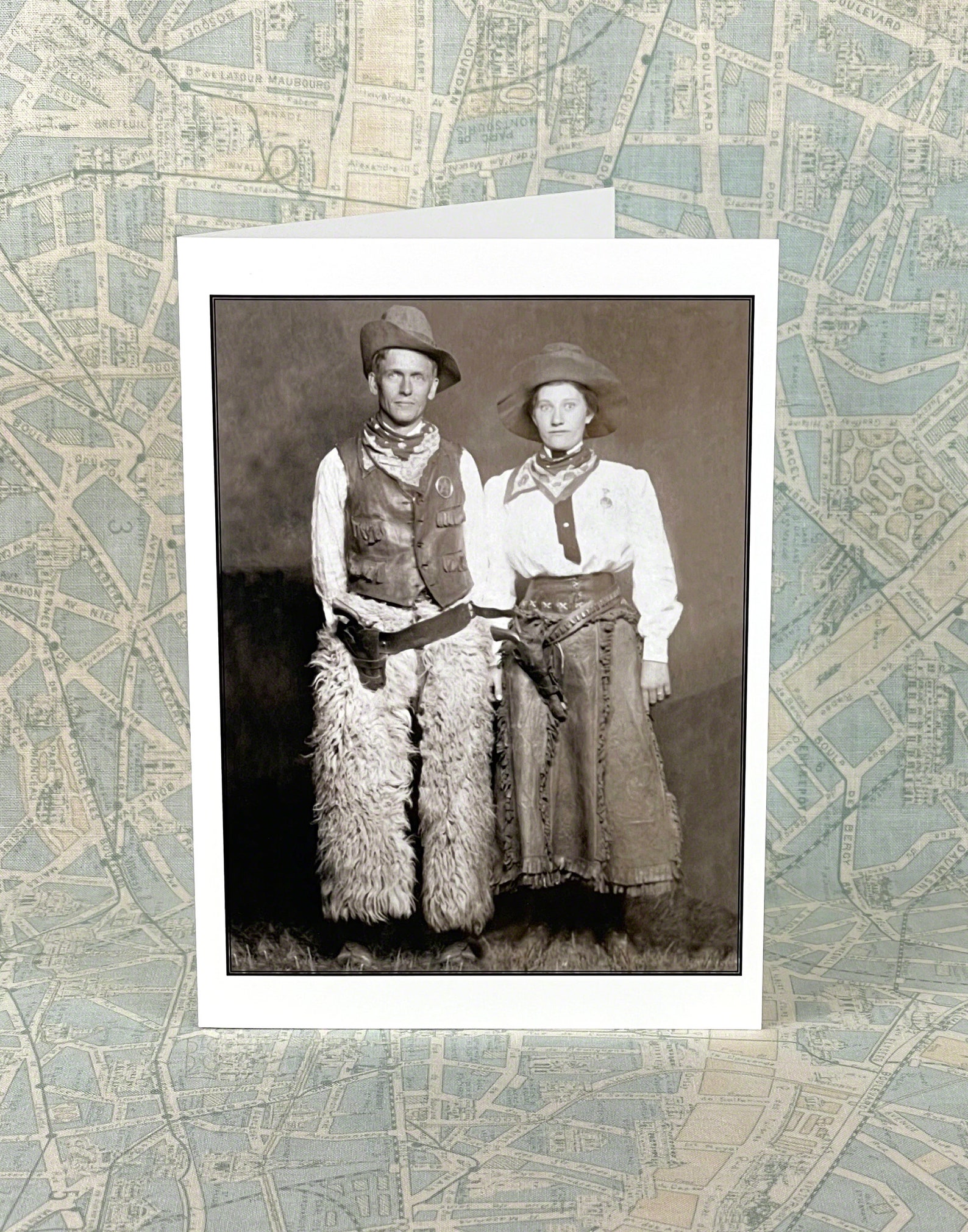 Cowboy Greeting Card Cowgirl Wild West Performers Cowboy | Etsy