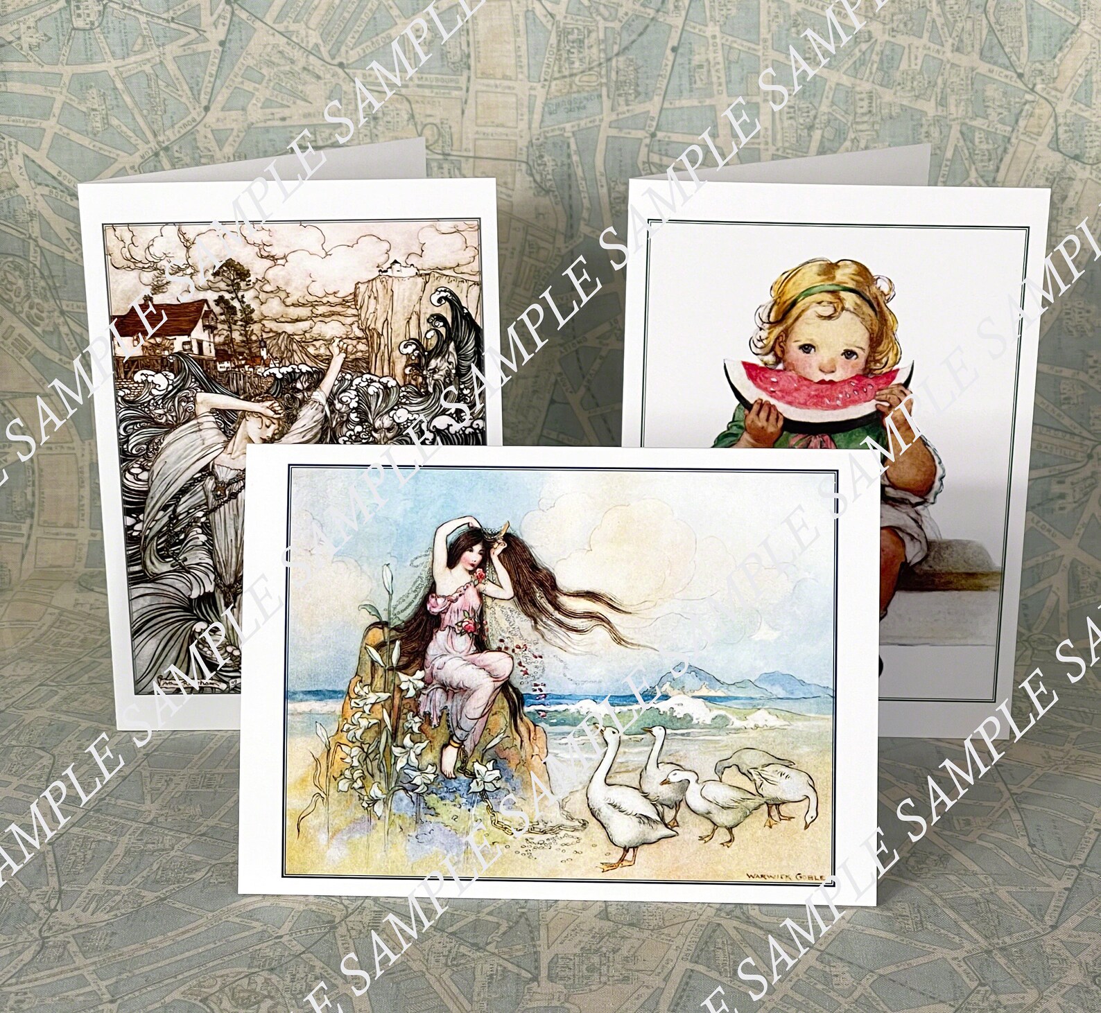 Pinup Girl Card Patriotic Sign Vote Donkey Elephant Its up to You Repro ...