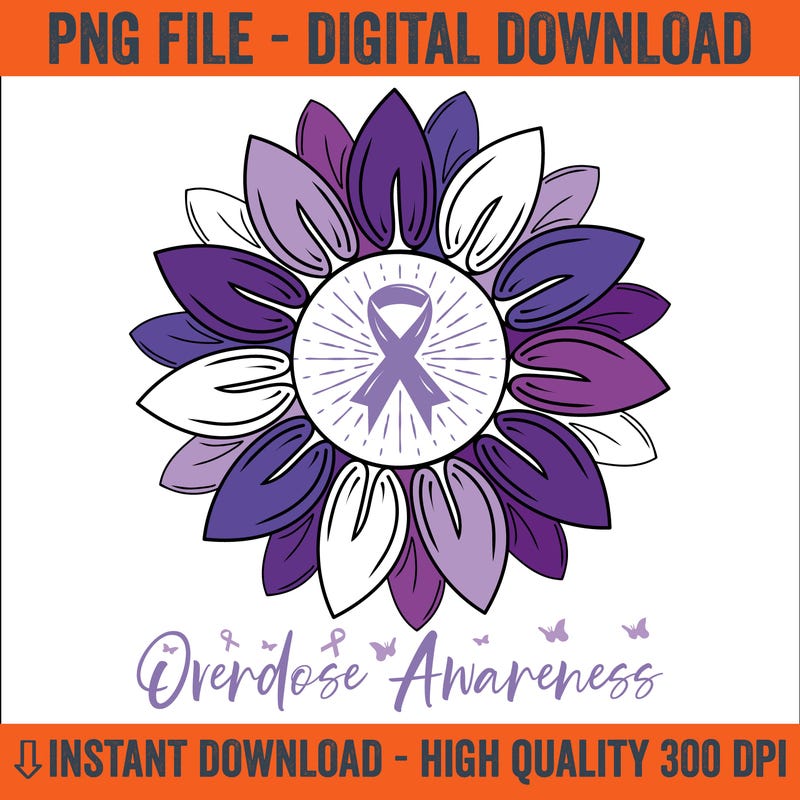 Overdose Awareness Svg - Etsy