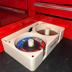 Angle Grinder Wheel & Disc Storage (magnetic Base and Lid) 4-1/2" or ...