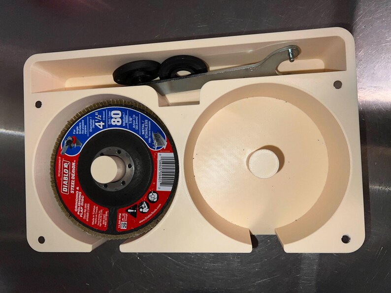 Angle Grinder Wheel & Disc Storage (magnetic Base and Lid) 4-1/2" or ...