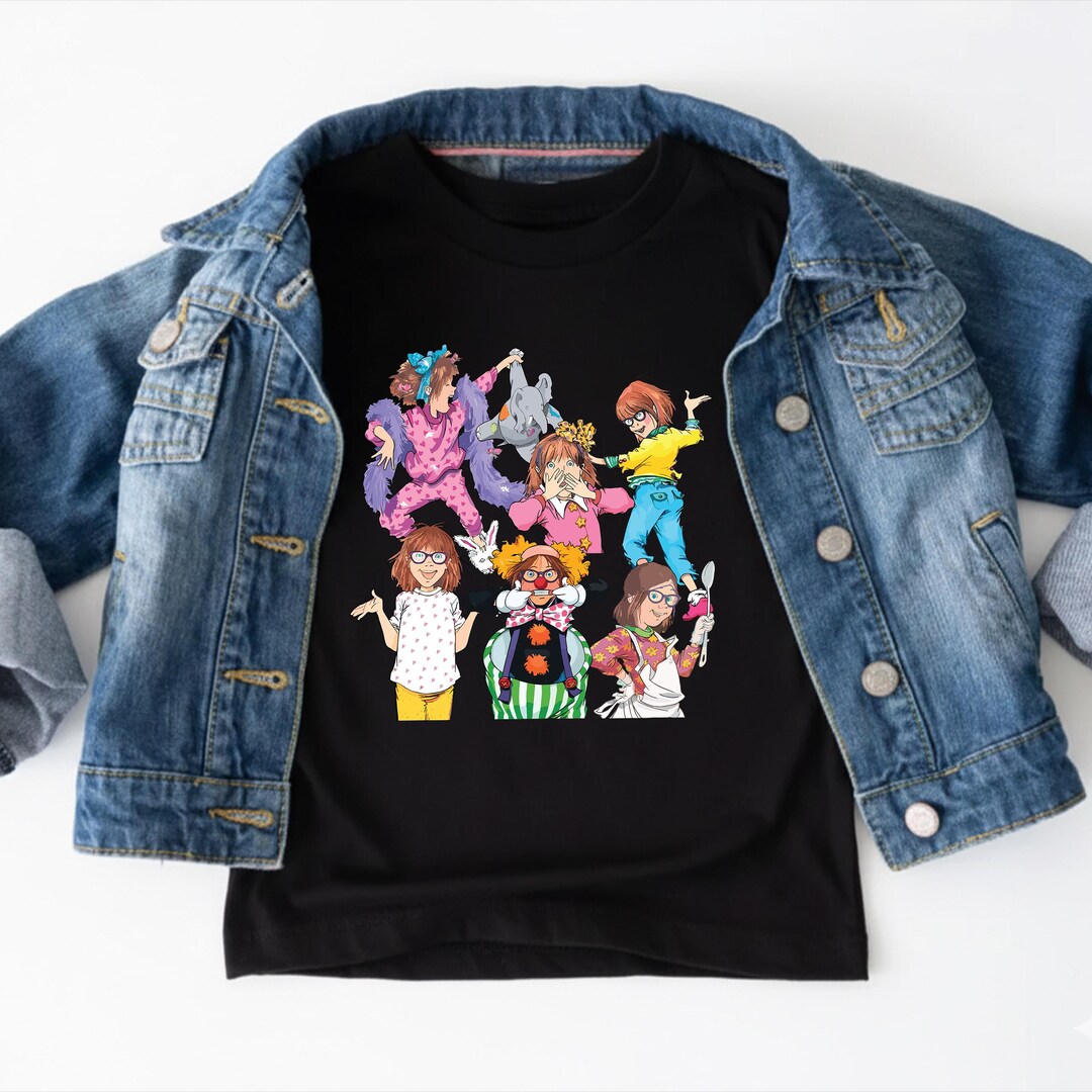 Kids Cartoon Character Shirt, Funny Graphic Tee - Etsy