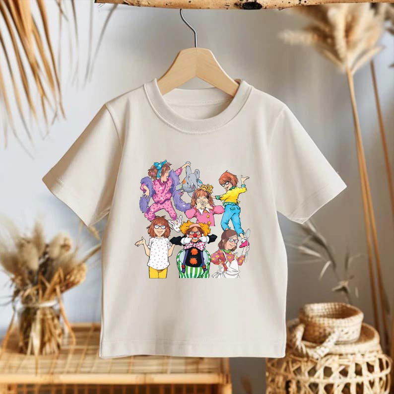 Kids Cartoon Character Shirt, Funny Graphic Tee - Etsy